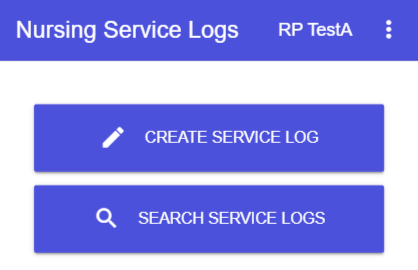 Creating service logs – eCSSS Nursing Services Mobile App Help